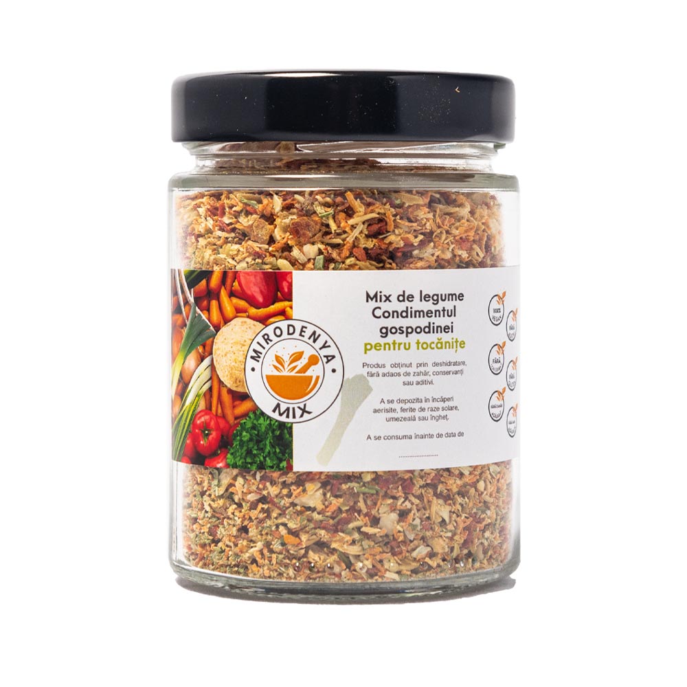 Mix de legume pentru tocănițe la borcan - Mirodenya Mix