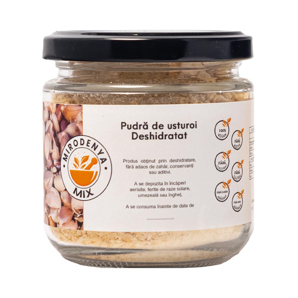 Pudră de usturoi deshidratat la borcan - Mirodenya Mix